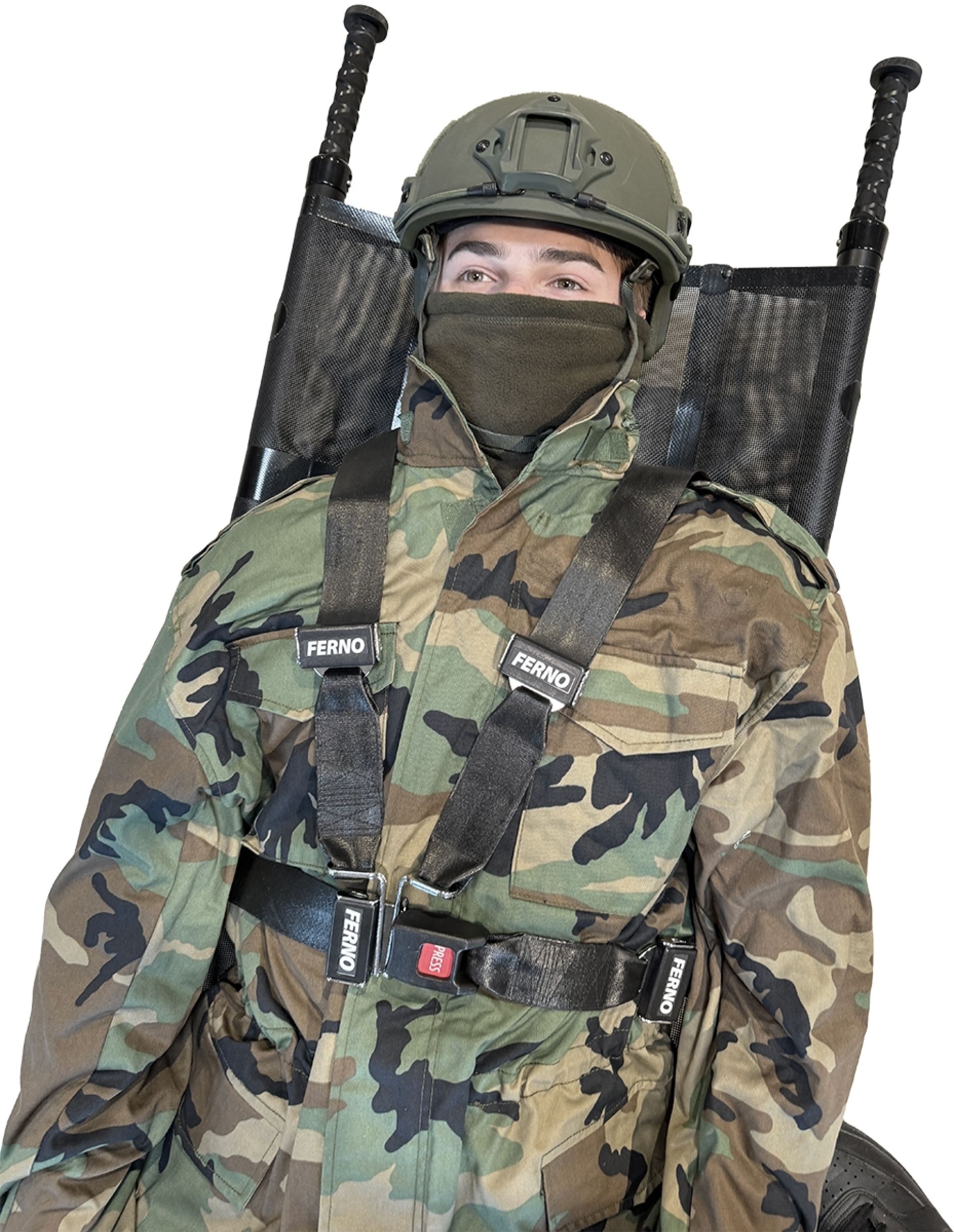 STANAG 2040 Quad/Four Fold NATO Stretcher, 4-point restraints | Ferno…